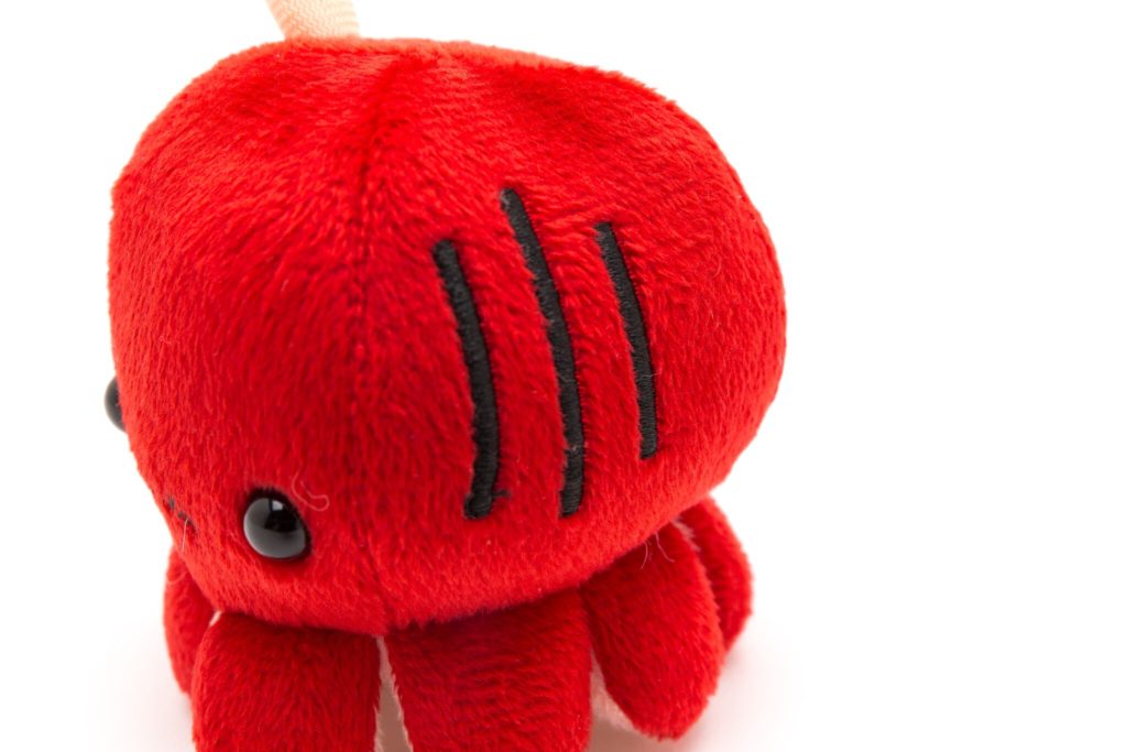 Mini Red Plushie / Plushie Keychain | tenta.co!